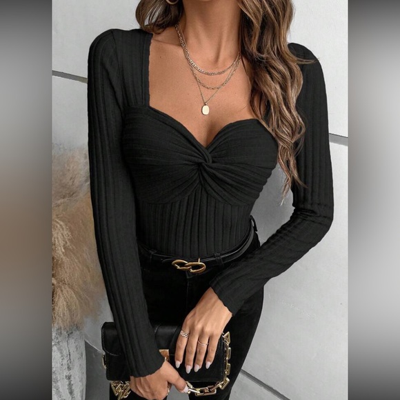 Tops | Luxe Twist Front Top | Poshmark
